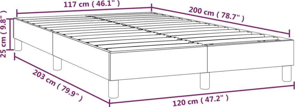 vidaXL Box spring postel 120 x 200 cm umělá kůže [3120689] Barva: Bílá