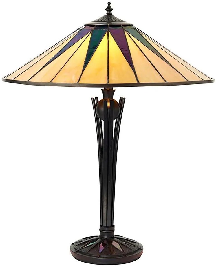 Endon 64045 - Stolní lampa Tiffany DARK STAR 2xE27/60W/230V pr. 49 cm