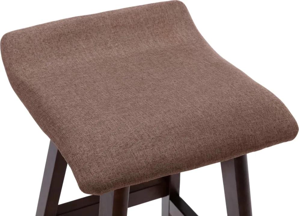 vidaXL Barové židle 2 ks taupe textil [249585] Barva: Tmavě šedá a tmavě hnědá