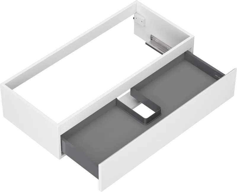 Mexen Orio, koupelnová skříňka 100 cm, 1 zásuvka, bílá matná, 91A10-10023-1-BF01
