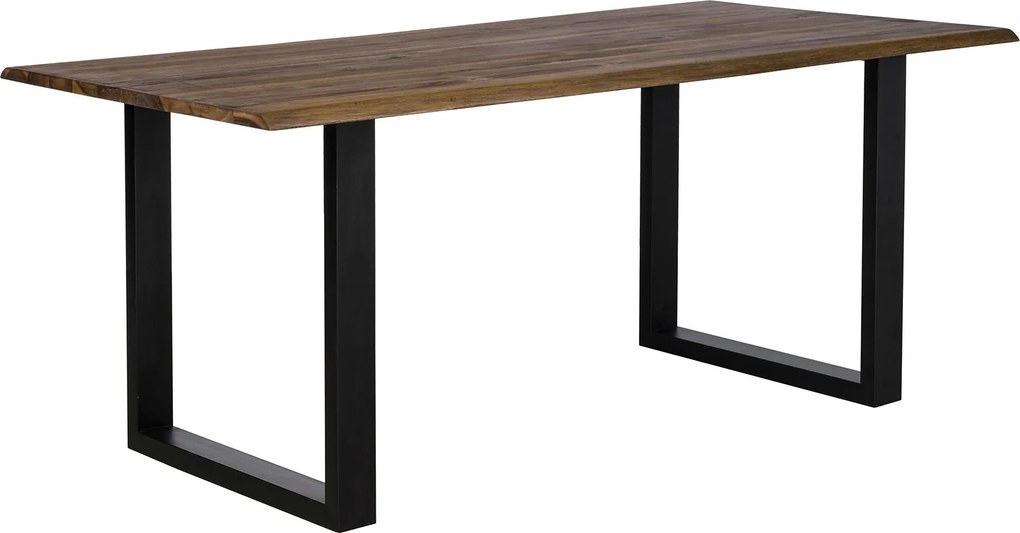 XXXLutz JÍDELNÍ STŮL, akácie, černá, barvy vlašských ořechů, 140/80/75 cm MID.YOU - Jídelní stoly - 001769018302