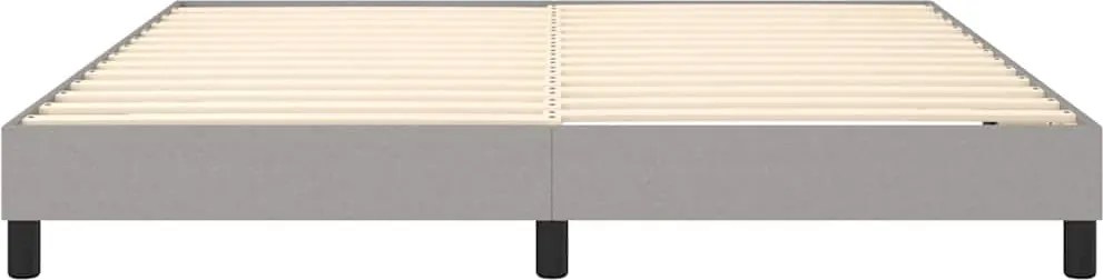 Rám postele s boxspringem světle šedý 180 x 200 cm textil 3120532