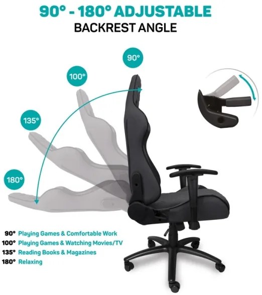 CONNECT IT CGC-1200-GY - Herní židle Monaco Pro šedá/černá