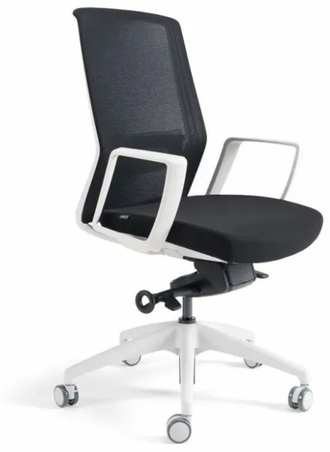Kancelářská ergonomická židle BESTUHL J17 WHITE — více barev Červená