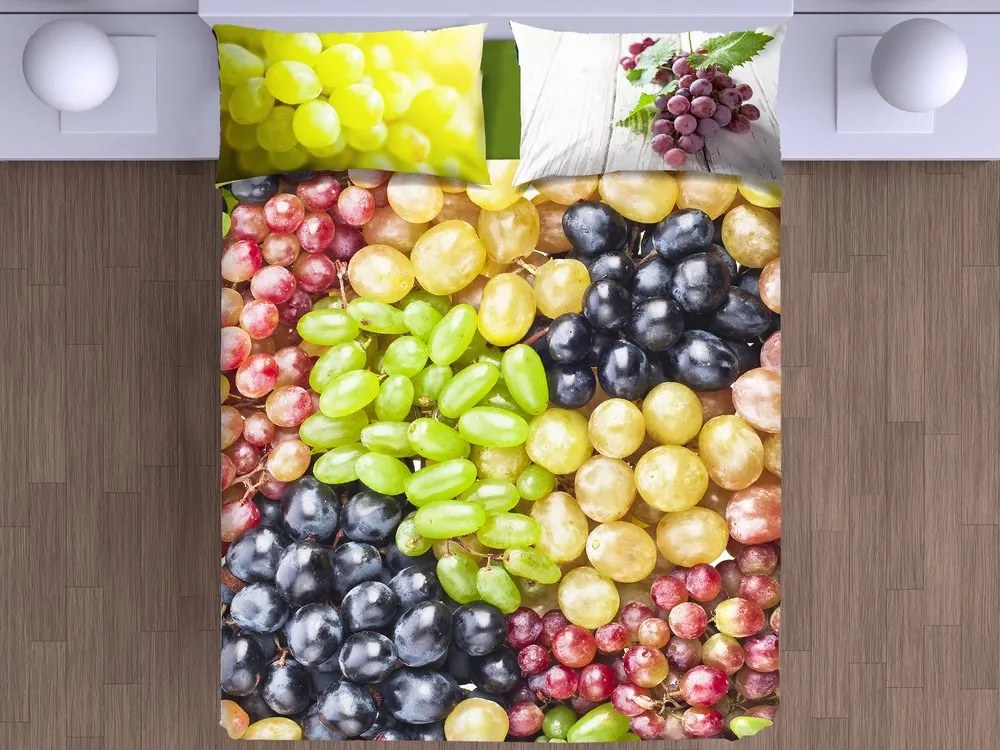 3D italské povlečení 100% bavlna Grapes - 140x200 / 70x90 cm