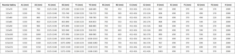 Mexen, Mexen Mist Duo výklopný sprchový kout 115 x 115 cm, průhledný, černý - 8A4-115-115-70-00