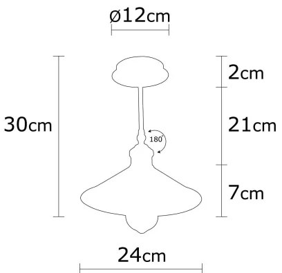 Lustr na tyči BERCESTE 1xE27/40W/230V