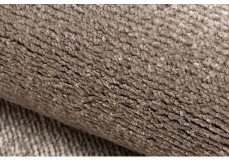 Dywany Luszczow Kusový koberec kulatý SOFTY Jednobarevný, béžový Rozměr koberce: 120 cm KRUH