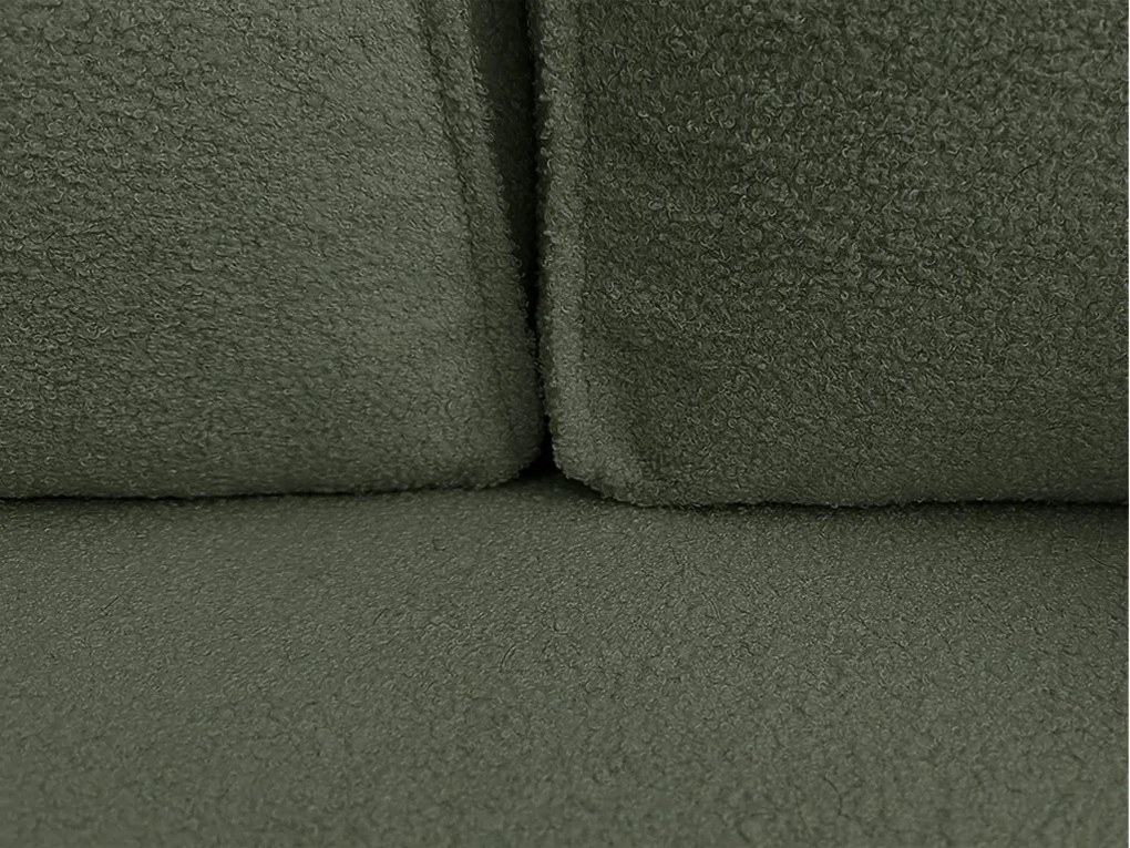 Rozkládací oboustranná sedací souprava do L SMART BOUCLE 232x143 cm, tmavě zelená