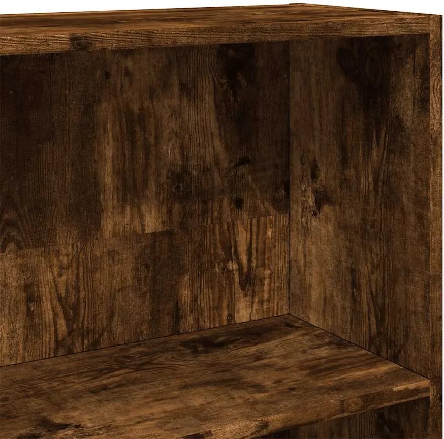 Knihovna kouřový dub 80 x 30 x 189 cm kompozitní dřevo 3314673