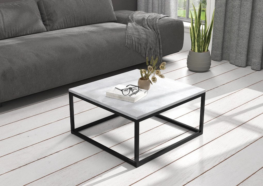 ADRK Furniture Konferenční stolek BELTEN 65x65 CT-BEL-B-BE