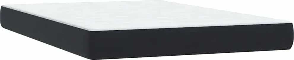 Box spring postel s matrací černá 160x210 cm samet 3316505