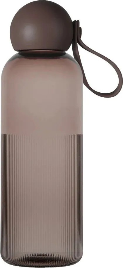 Hnědá cestovní lahev z recyklovaného plastu 650 ml Ture – Sagaform