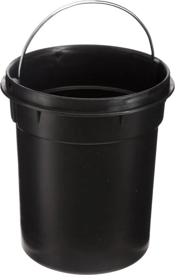 Koupelnový koš, odpadkový koš, koš s bambusovým krytem - barva bílá, 3 l