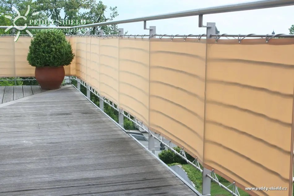 Peddy Shield Balkónová plachta 75x300 cm, barva sisal