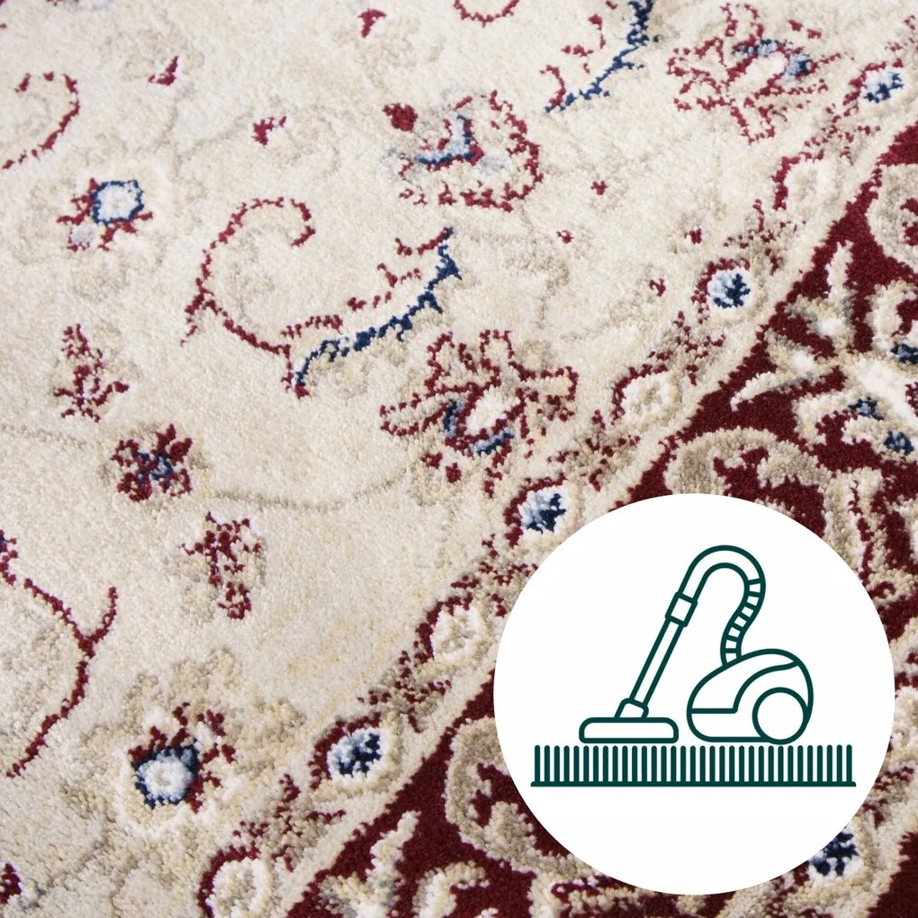 Angel Carpet, Kusový koberec Sultan 21 Red, 80x150, červená, kancelář
