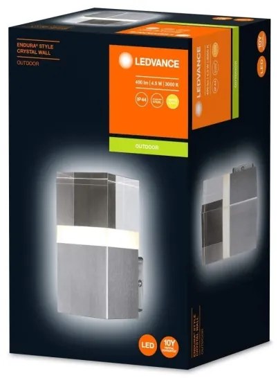 Ledvance - LED Venkovní nástěnné svítidlo CRYSTAL 1xLED/4,5W/230V IP44