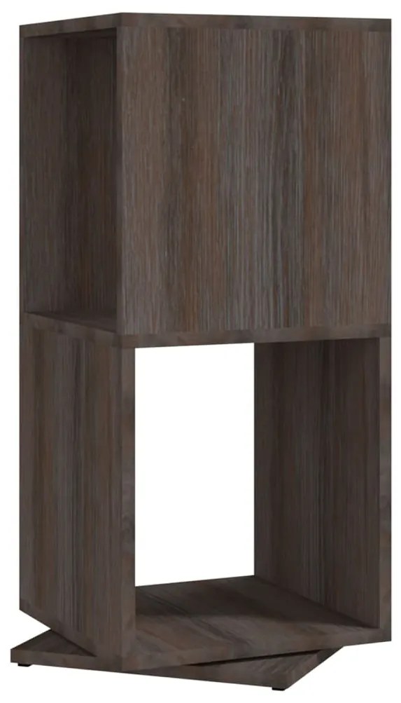 vidaXL Otočná skříňka šedá a dub sonoma 34,5x34,5x75,5 cm dřevotříska
