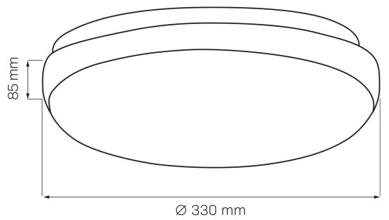 Stropní svítidlo BOGDAN 2xE27/20W/230V pr. 33 cm bílá