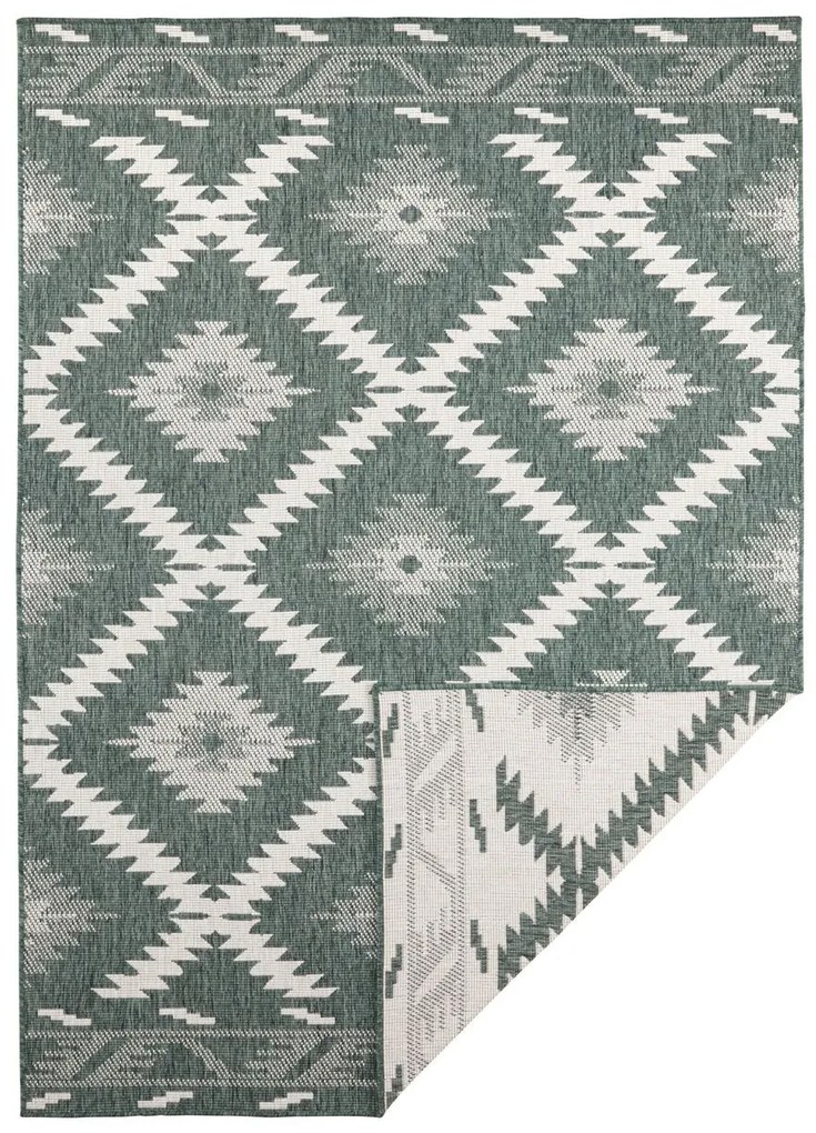 Hanse Home, Kusový koberec Twin Supreme 103431 Malibu green creme – na ven i na doma, 120x170, zelená, chodba / předsíň