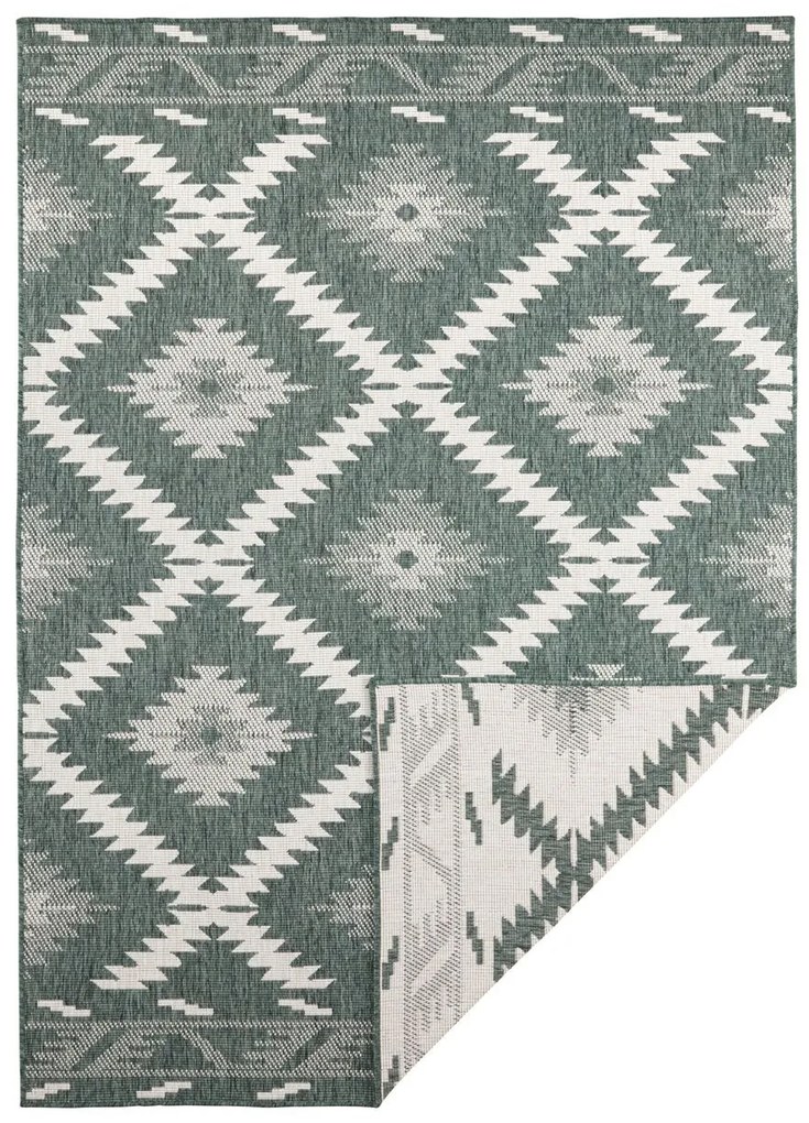 NORTHRUGS - Hanse Home koberce Kusový koberec Twin Supreme 103431 Malibu green creme – na ven i na doma - 160x230 cm