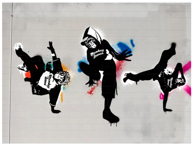 Fototapeta - Opičí tanec - street art 400x309 + zdarma lepidlo