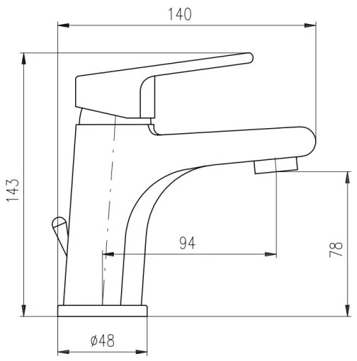 RAV Slezák CO127.0 - Umyvadlová baterie + výpusť COLORADO 14,3 cm lesklý chrom