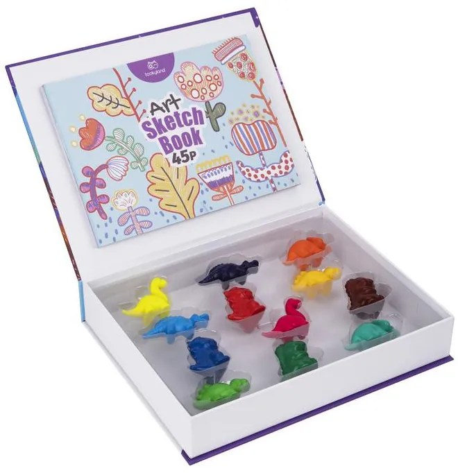 Tookyland Kreativní sada První voskovky 2 v 1 Dinosaurus
