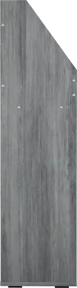 Dětský regál na časopisy betonově šedý 71x30x114 cm kompozit 339531