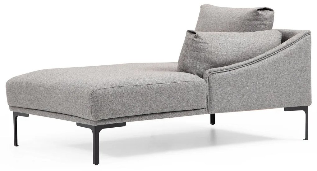 Designová rohová sedačka Pallavi 255 cm šedá - pravá