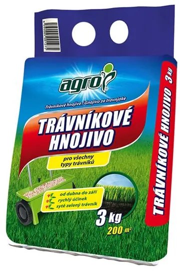 Trávníkové hnojivo AGRO 3kg pytel