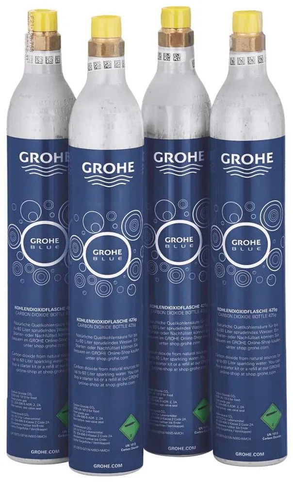 Grohe - Karbonizační lahev CO2 425 g, 4 ks 40422000