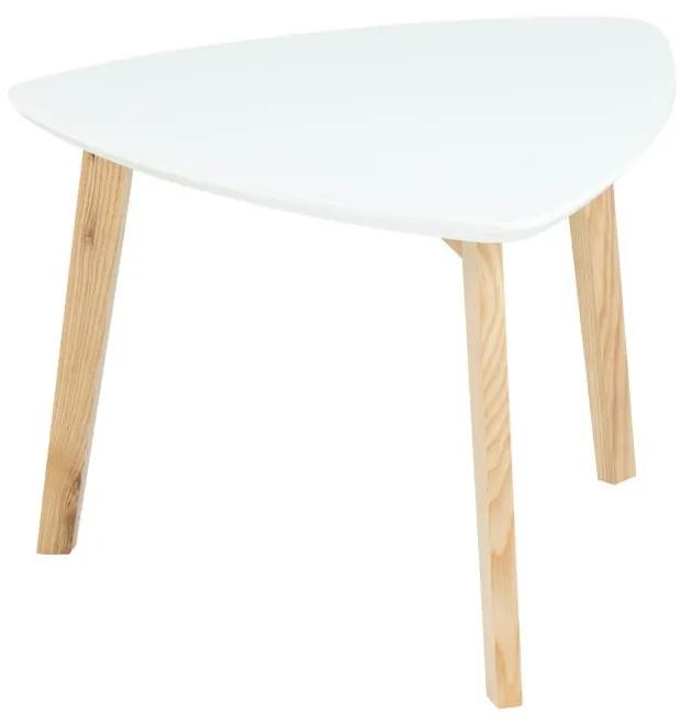 Bílý odkládací stolek Actona Vitis, výška 36 cm
