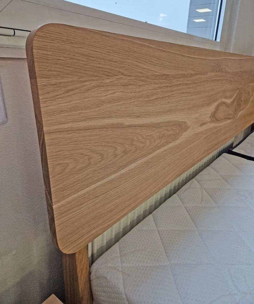 Slee Skagen postel - dub rustikální 180 x 200 cm - výprodej z expozice Moření: Olej natur, Rozměr: 180 x 200 cm