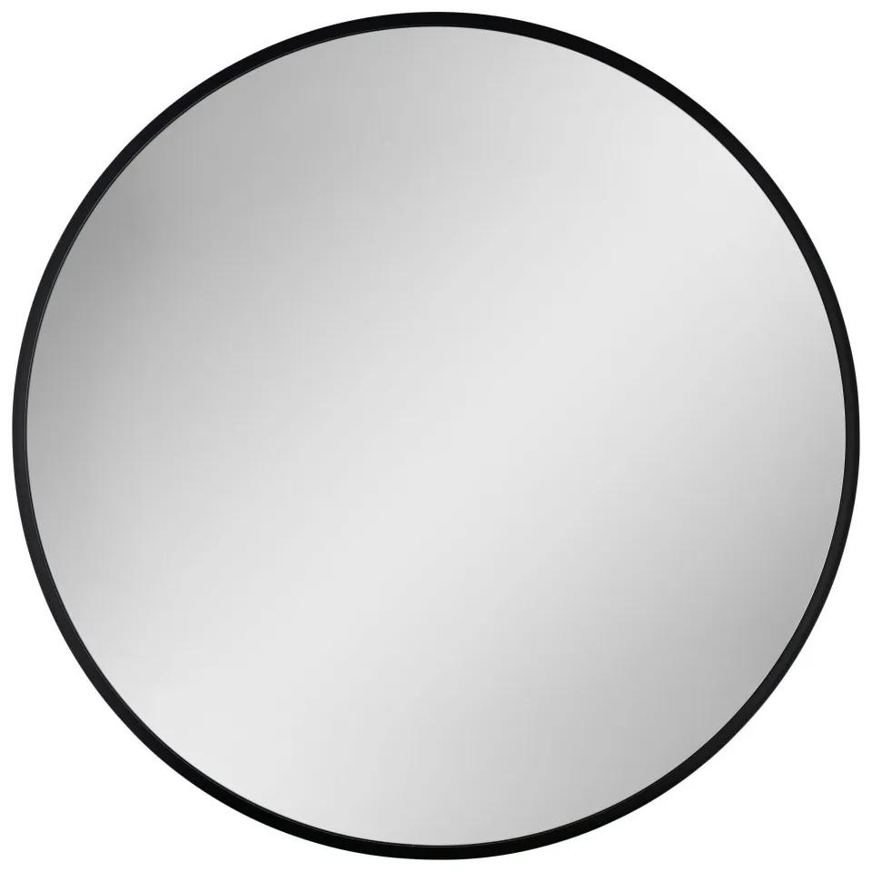 Olsen Spa Zrcadlo bez osvětlení DAHLEN BLACK Průměr - 80 cm OLNZDAH80B