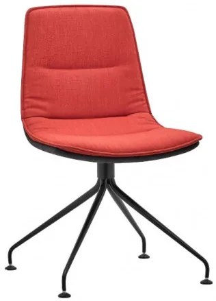 RIM Designová židle EDGE 4201.03, EDGE 4202.03 bez područek Barva podnože chromová podnož GALERIE - Čalounění Rim KŮŽE PRINCE