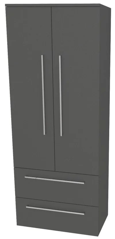 Mereo Mereo, Bino, koupelnová skříňka vysoká 163 cm, dvojitá, Multidecor, CN699SEDD