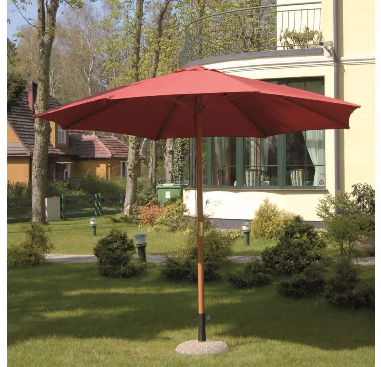 Zahradní slunečník Poly 3 m PATIO červený