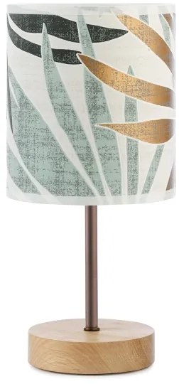 ONLI - Stolní lampa FLORA 1xE27/22W/230V 28 cm zelená/zlatá