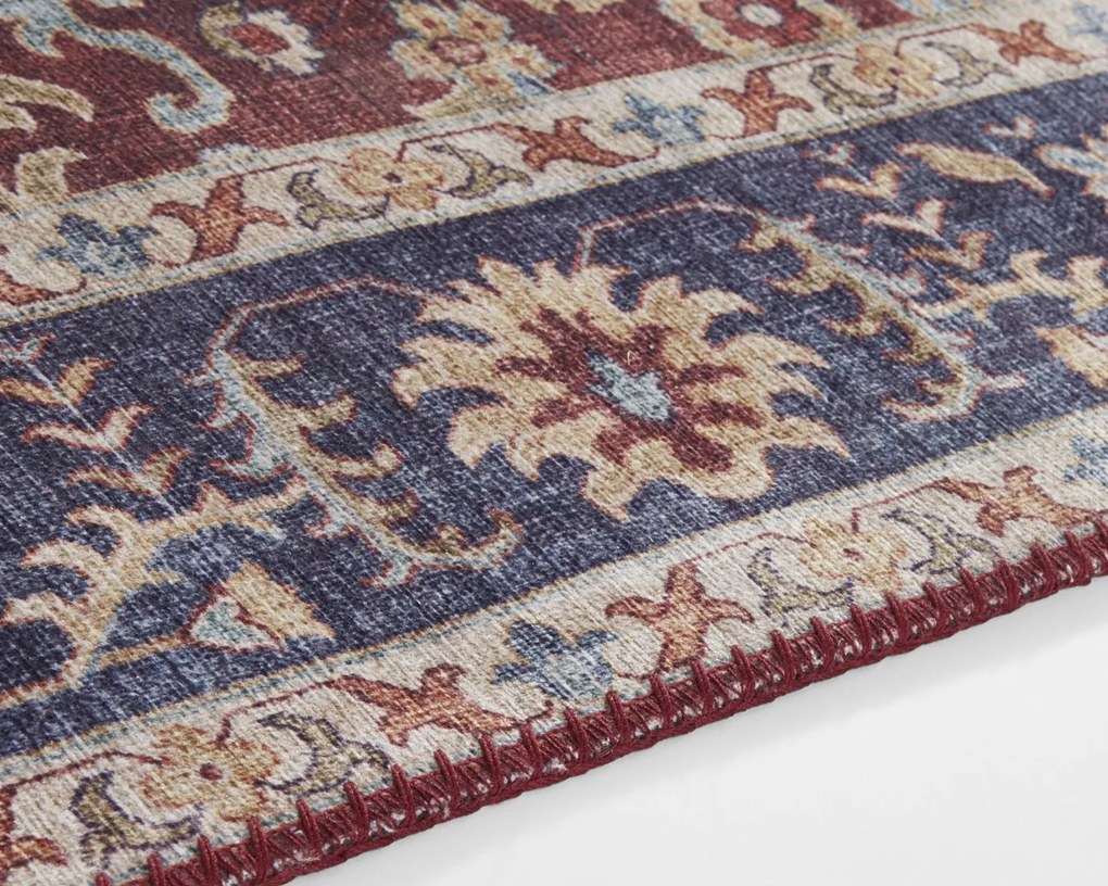 Hanse Home, Kusový koberec Asmar 104004 Bordeaux/Red, 120x160, červená, chodba / předsíň