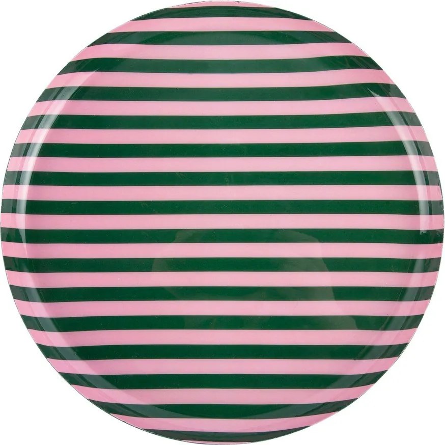 Zelený/světle růžový železný talíř ø 30 cm Animado – PT LIVING