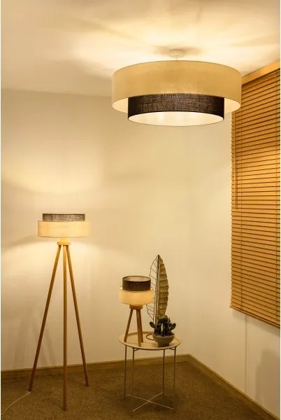Brilagi - LED Přisazený lustr BOHO STYLE 3xE27/15W/230V pr. 80 cm krémová/hnědá