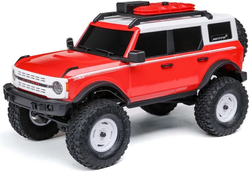 Axial scx24 ford bronco 2021 1:24 4wd rtr červené