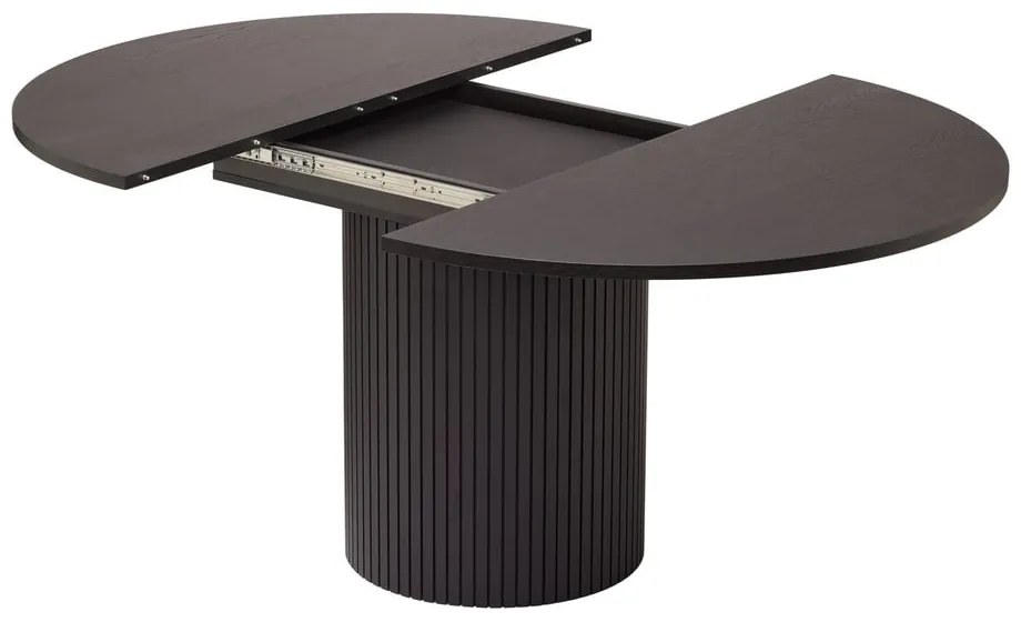 Kulatý rozkládací jídelní stůl s přídavnou deskou v dekoru dubu ø 115 cm Malaga - II. jakost – Bonami Selection