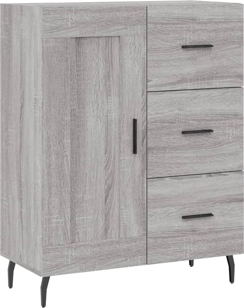 Skříň highboard šedá sonoma 69,5 x 34 x 180 cm kompozitní dřevo 3198679