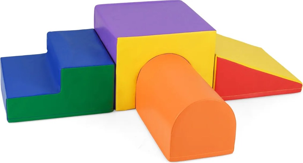 Costway 4 PCS. Foam building blocks pro climbing a running around. Soft building