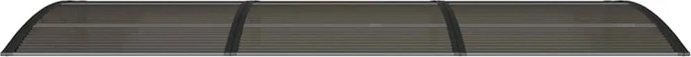 Vchodová stříška černá 300 x 100 cm polykarbonát 153575