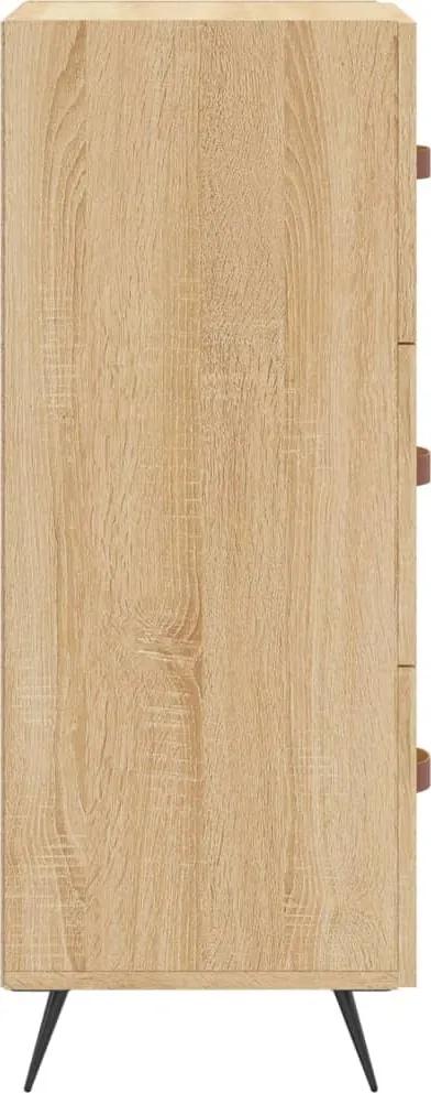 vidaXL Příborník 34,5 x 34 x 90 cm kompozitní dřevo [828575] Barva: bílá s vysokým leskem