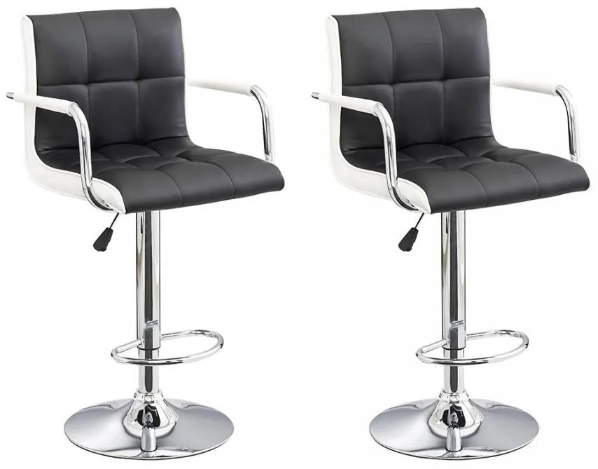 Barová židle 2x  Hawaj CL-3331 | černá / bílá