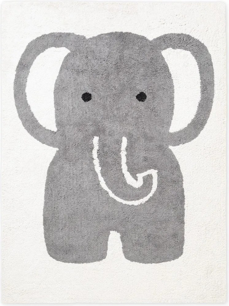 Šedý/krémový pratelný/ručně tkaný bavlněný dětský koberec 140x200 cm Snuggle Emil – Hanse Home Biano.cz
